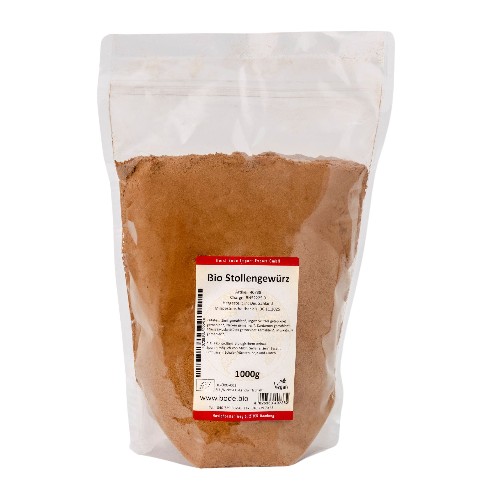 Organic Stollen Spice 1kg | 1kg | 40738